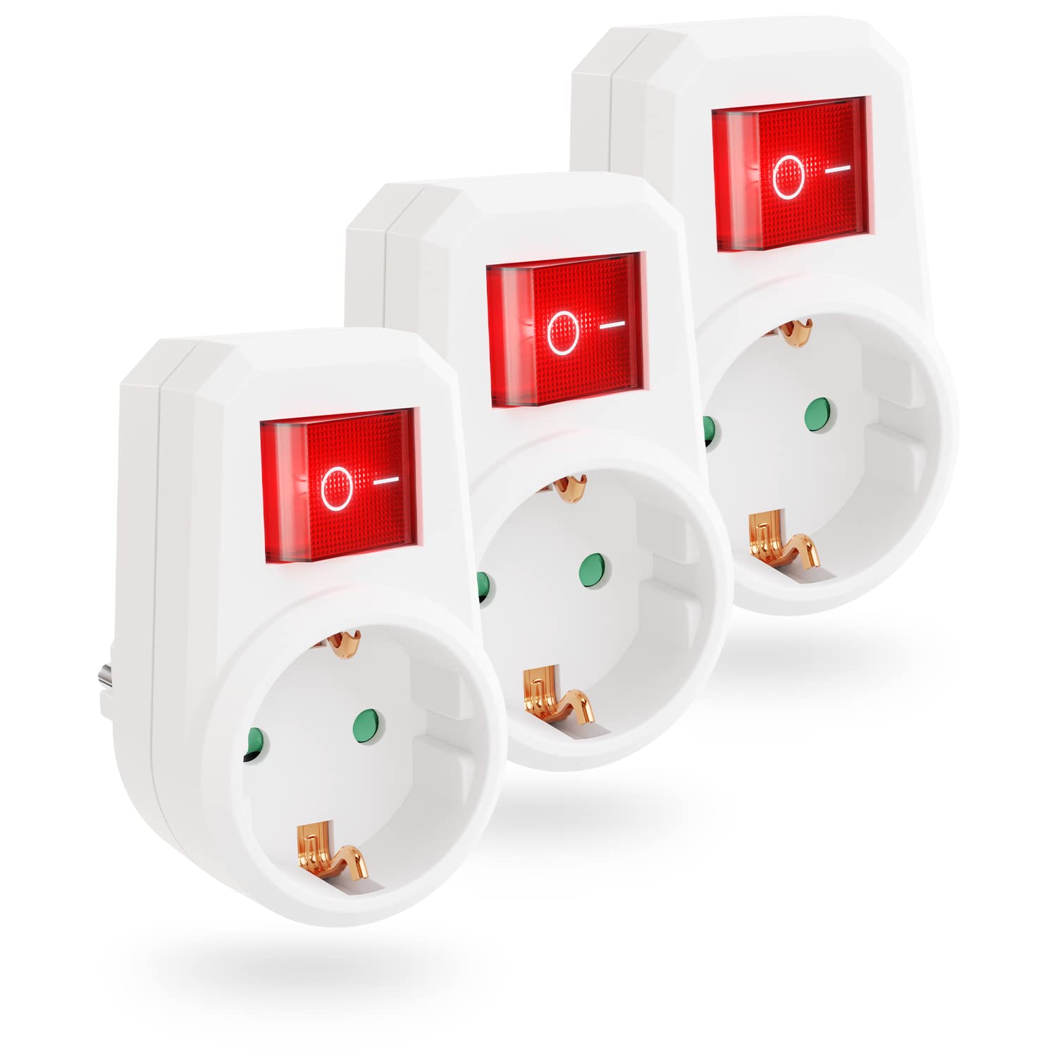 Mua Greate 3 x Switchable Socket with Switch 1 Gang - Schuko Socket ...