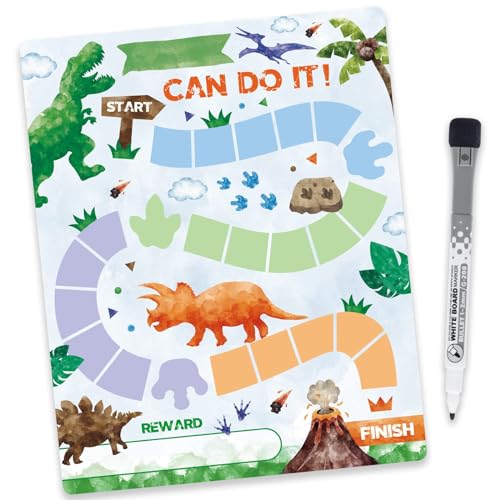 Dinosaur Reward Chart - Magnetic Chore Chart for Kids Boys Incentive ...