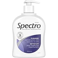 Spectro Facial Cleanser for Blemish Prone Skin, Fragrance and Dye Free ...