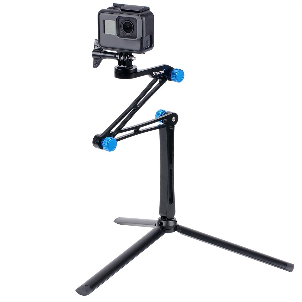 Smatree X1S Aluminium Foldable Pole with Tripod Stand for GoPro Fusion ...
