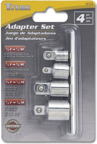 Titan 16104 Socket Adapter Set - 4 Piece - Want It All