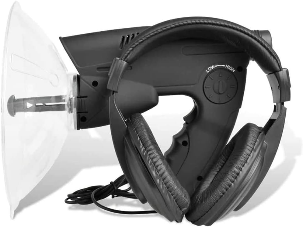 Sound amplifier parabolic microphone