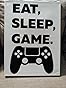 Amazon.com: Eat Sleep Game Wall Decal,Video Gamer Boy Wall Sticker ...
