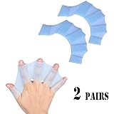 Amazon.com : TRENDBOX Swim Swimming Soft Silicone Gear Paddle Fins ...