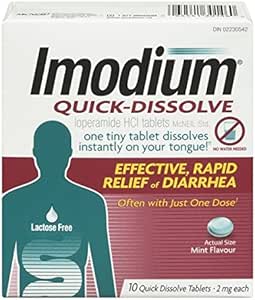 Imodium Quick Dissolve Mint Flavor Tablets: Amazon.ca: Health ...
