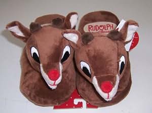 Amazon.com : Rudolph the Red Nosed Reindeer Mens Plush Christmas ...