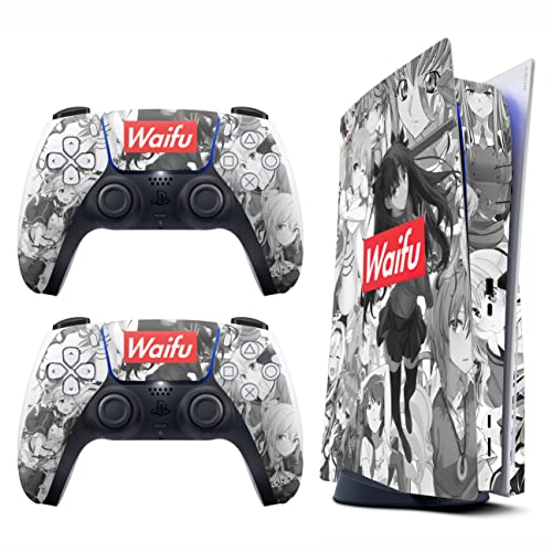 HK Studio Anime Girl Decal Sticker Skin Specific Cover for PS5 Disc ...