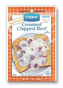 Amazon.com: Esskay Creamed Chipped Beef - 11 Oz Heat and Serve - Pack ...