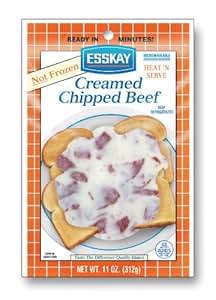 Esskay Creamed Chipped Beef - 11 Oz Heat and Serve - Pack of 6: Amazon ...