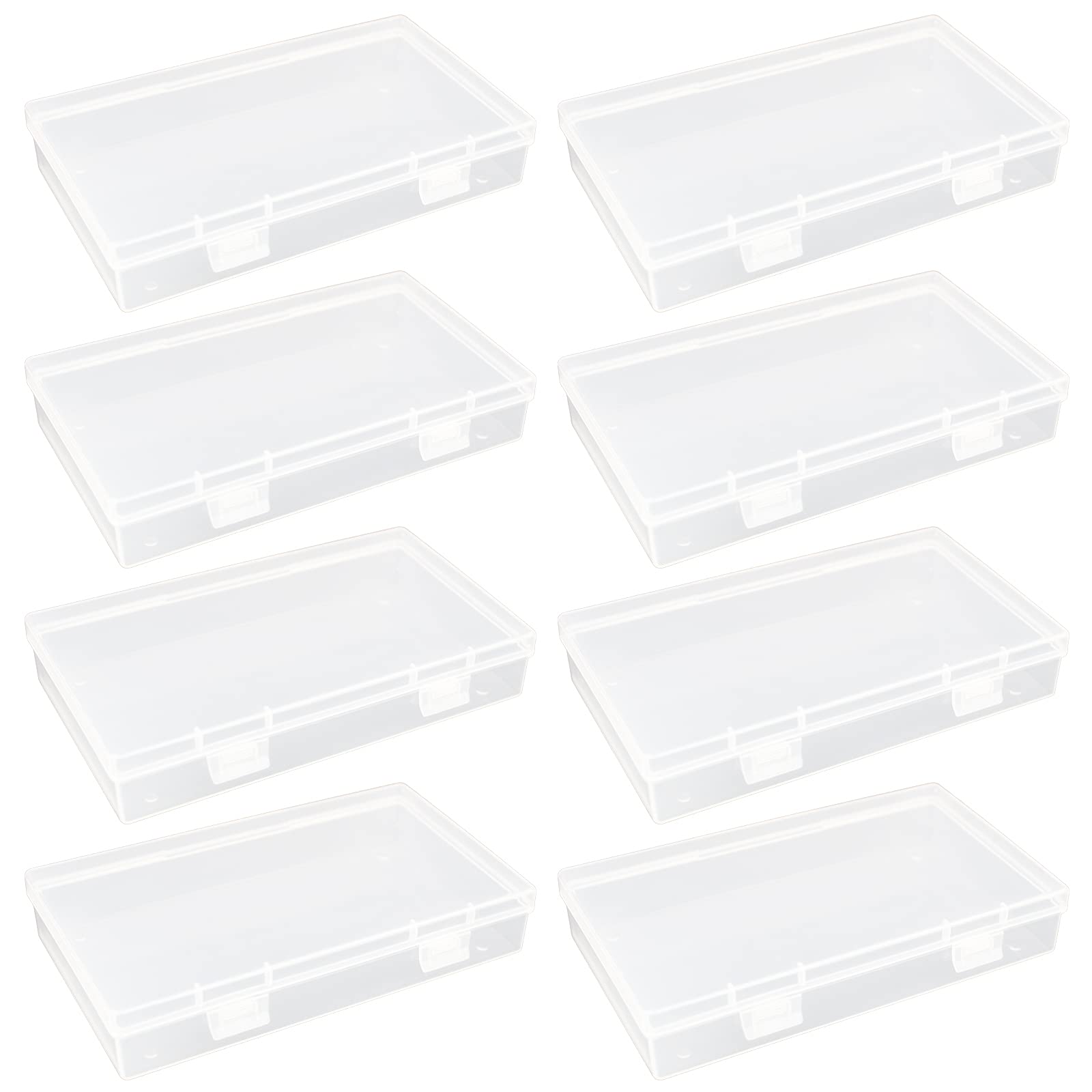 Mua Thintinick 8 Pack Rectangular Clear Plastic Storage Containers Box ...