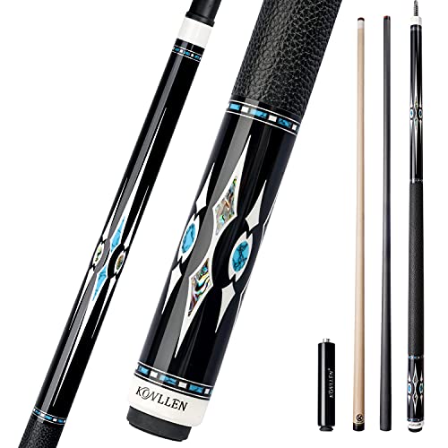 KONLLEN Double Shafts Carbon Fiber Pool Cue Stick Inlay Professional ...