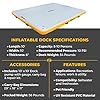 SOLSTICE ORIGINAL Floating Inflatable Dock Platform 10 X 10 FT Float ...
