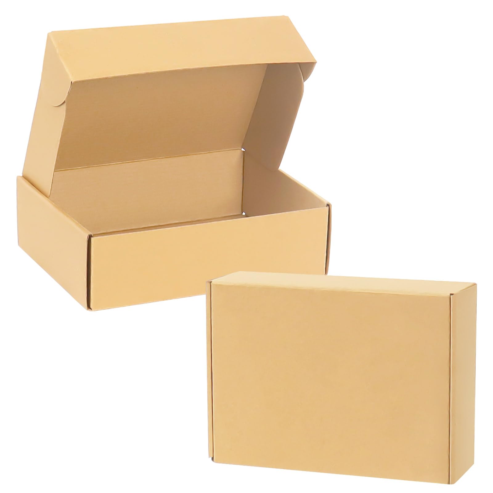 DEZIBOX 7x5x2 Shipping Boxes 20 Pack, Brown Corrugated Cardboard Boxes ...