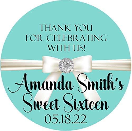 Amazon.com: Tiffany & Co. Inspired Sweet 16 Sticker Labels or Tiffany ...