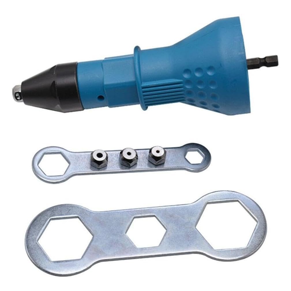 Cordless Electric Rivet Gun Adapter Kit Rivet Nut Drill Adaptor ...