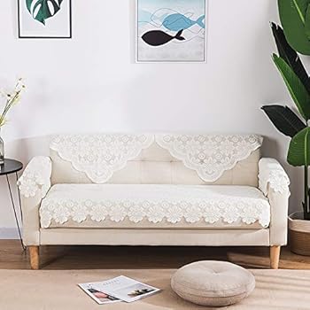 Amazon.com: yazi Lace Sofa Back Covers Table Sofa Doily Sofa Throw ...