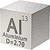 Aluminum Cube - Metal Element Cubes - Laser Engraved Density Cube Set ...