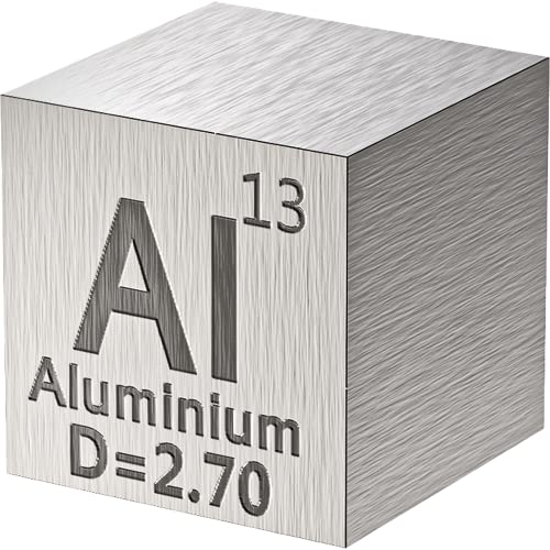 Aluminum Cube - Metal Element Cubes - Laser Engraved Density Cube Set ...
