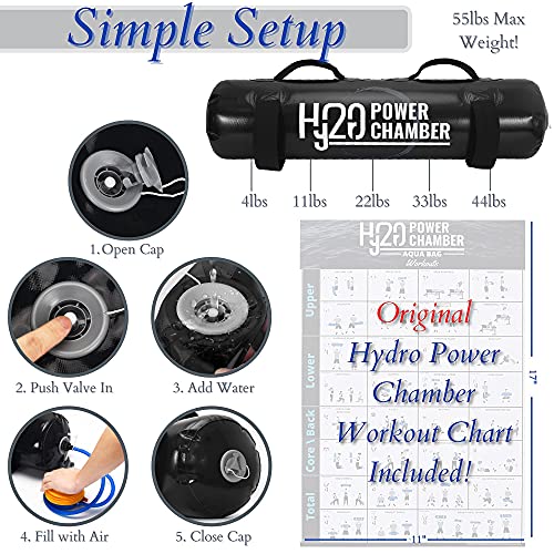 HYDRO POWER CHAMBER Aqua Bag - Fitness Sandbag with Water, Adjustable ...