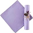 Amazon.com: KOFFOTA Lavender Cloth Napkins Set of 12, 100% Cotton ...