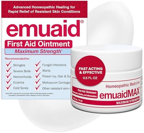 EMUAIDMAX Ointment 0.5oz - Eczema Cream. Maximum Strength Treatment ...