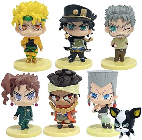 KAMIAK 7 Pcs JoJo's Bizarre Adventure Figure Jjba Figure Collectible ...