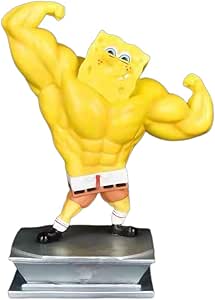 Spongebob Muscle Figure Toy Ornament Model,Muscle Figure Toy for ...