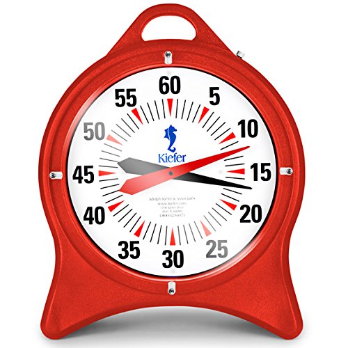 Kiefer 15" Battery Swimming Pace Clock - Personal Lane Timer - Portable ...