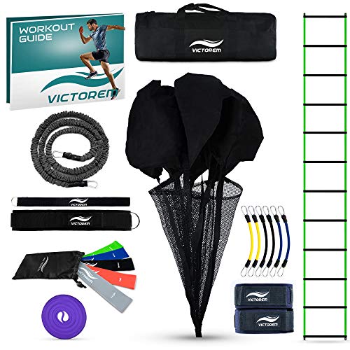 Victorem Ultimate Speed Agility Training Set – Speed Bands, Parachute ...