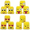 Emoji Bags for Emoji Party Supplies(12Pack),Konsait Emoji Drawstring ...