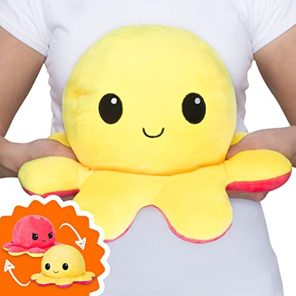 Mua TeeTurtle - Original Reversible Big Octopus Plushie - Red + Yellow ...