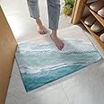 Amazon.com: Coastal Doormat Bath Rugs Blue Sea Beach Sand Non-Slip ...