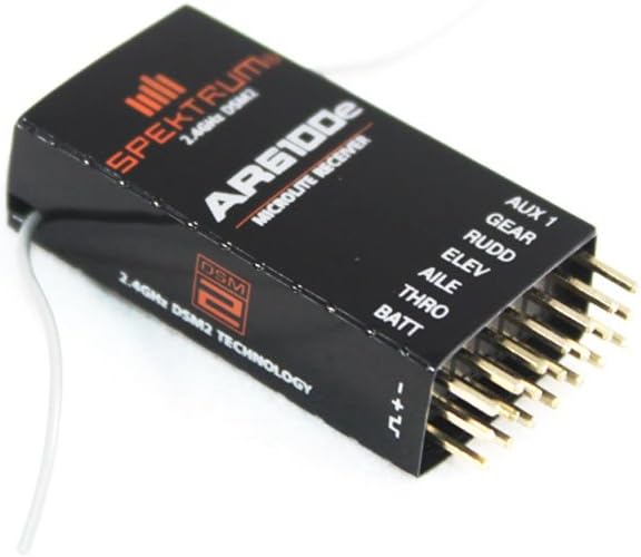 Spektrum AR6100e DSM2 6 Channel 2.4GHz Receiver V1.6 For RC Helicopter ...