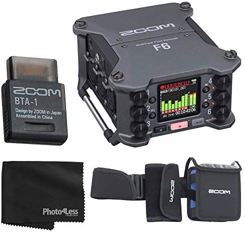 Zoom F6 6-Input / 14-Track Multitrack Field Recorder + Zoom BTA-1 ...