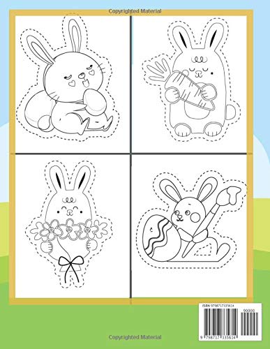 Happy Easter Cut and Paste Workbook for Preschool: Happy Easter ...