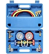 Amazon.com: Orion Motor Tech 4 Way AC Gauge Set, AC Manifold Gauge Set for R410a R22 R134a ...