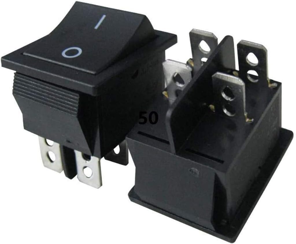 5PCS Black Snap in Rocker Switch 4 Pin 2 Position Auto Boat Rocker ...