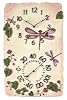 Chaney Instruments 11-Inch by 18-Inch Dragonfly Clock/Thermometer Combo ...