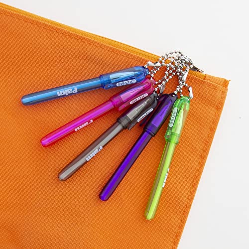 BAZIC Ballpoint Pen Palm Mini Pens w/Key Ring, Black Ink 1.0 mm Bold ...