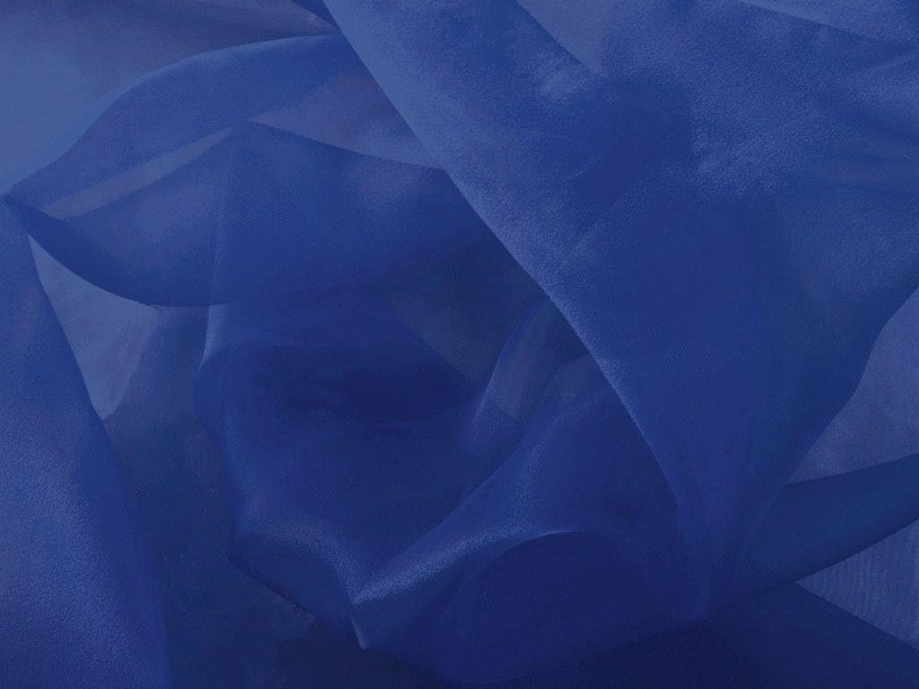 Amazon.com: 25 Yard Lot of Royal Blue Crystal Organza Fabric 58" Width ...
