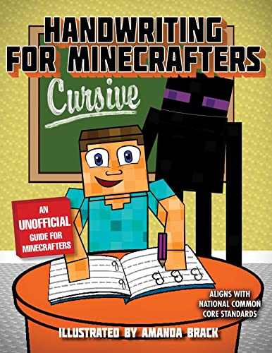 Handwriting for Minecrafters: Cursive: Sky Pony Press, Brack, Amanda ...