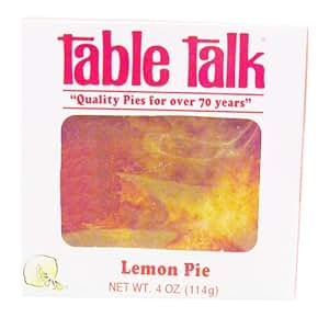 Amazon.com: Table Talk Lemon Pie, Snack Pies, 4 oz