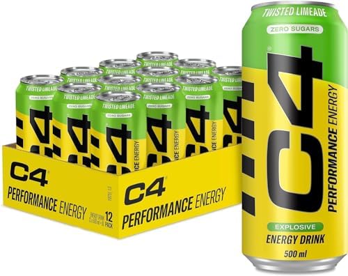 Cellucor C4 Original Carbonated Zero Sugar Energy Drink, Pre Workout ...