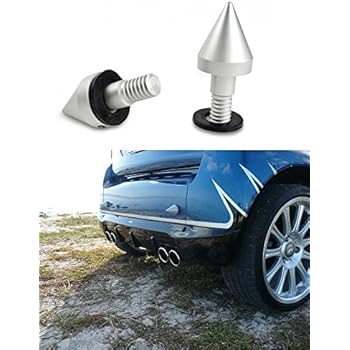 Amazon.com: iJDMTOY (2 Satin Black Finish Front or Rear Bumper ...