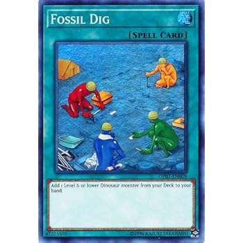Amazon.com: Yu-Gi-Oh! - Fossil Dig - OP07-EN009 - Super Rare ...