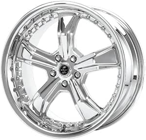 Amazon.com: Carroll Shelby Razor Shelby SB6982 Chrome Wheel (20x9"/5x4 ...