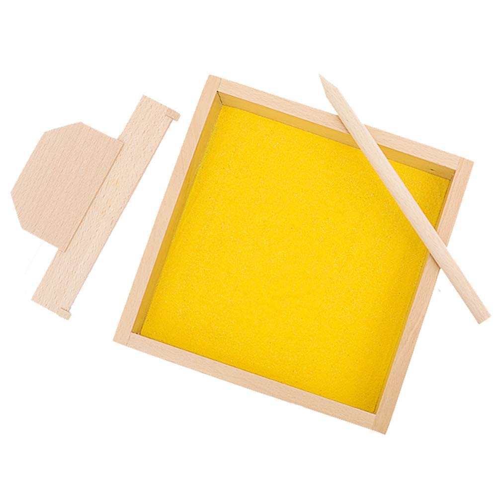 Buy JEVERGN Sand Tray With Wooden Pen Toys Letter Formation Writing 