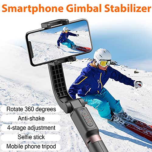 Gimbal Stabilizer for Smartphone with Extendable Selfie Stick and ...