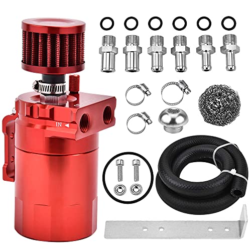 EVIL ENERGY Baffled Oil Catch Can,Oil Separator Catch Can with Breather ...
