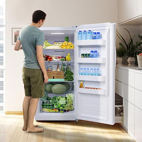 Smad Upright Freezers 13.8 Cu.ft, Convertible Freezer Refrigerator ...